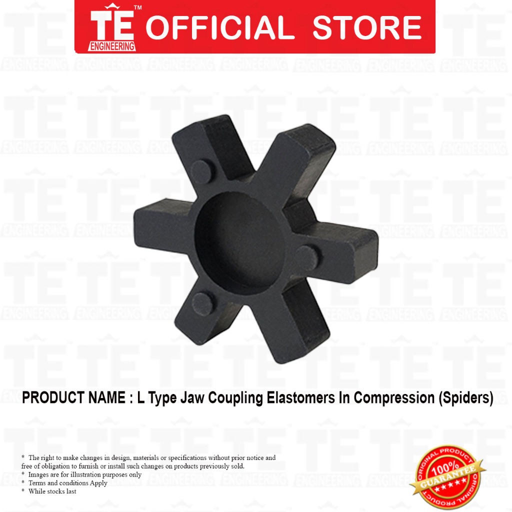 L Type Jaw Coupling Elastomers In Compression (Spiders) (Model Variant ...