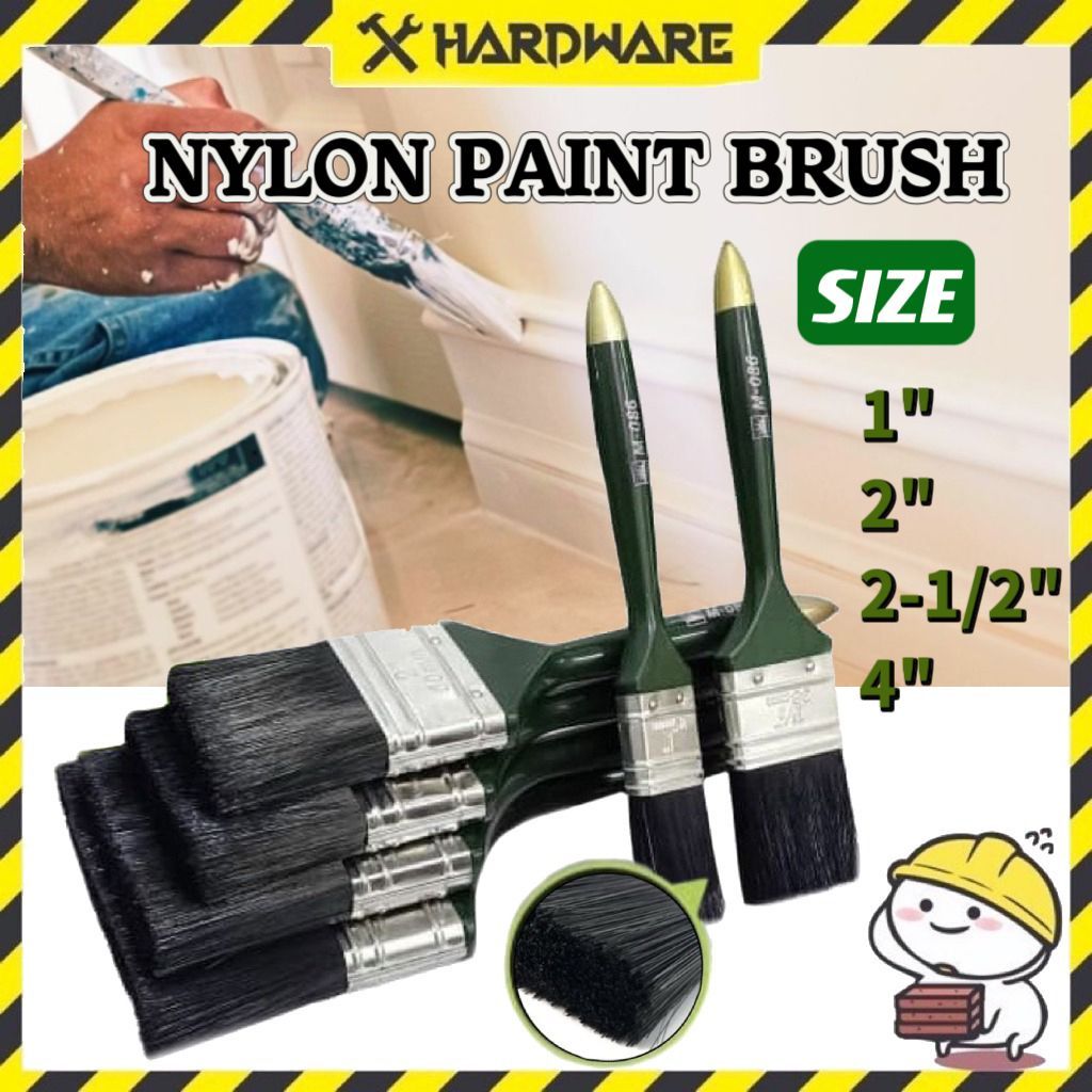 Halal Nylon paint brush/Paint brush/Berus cat nylon/Berus cat/漆扫/尼龙漆扫 | Shopee Malaysia