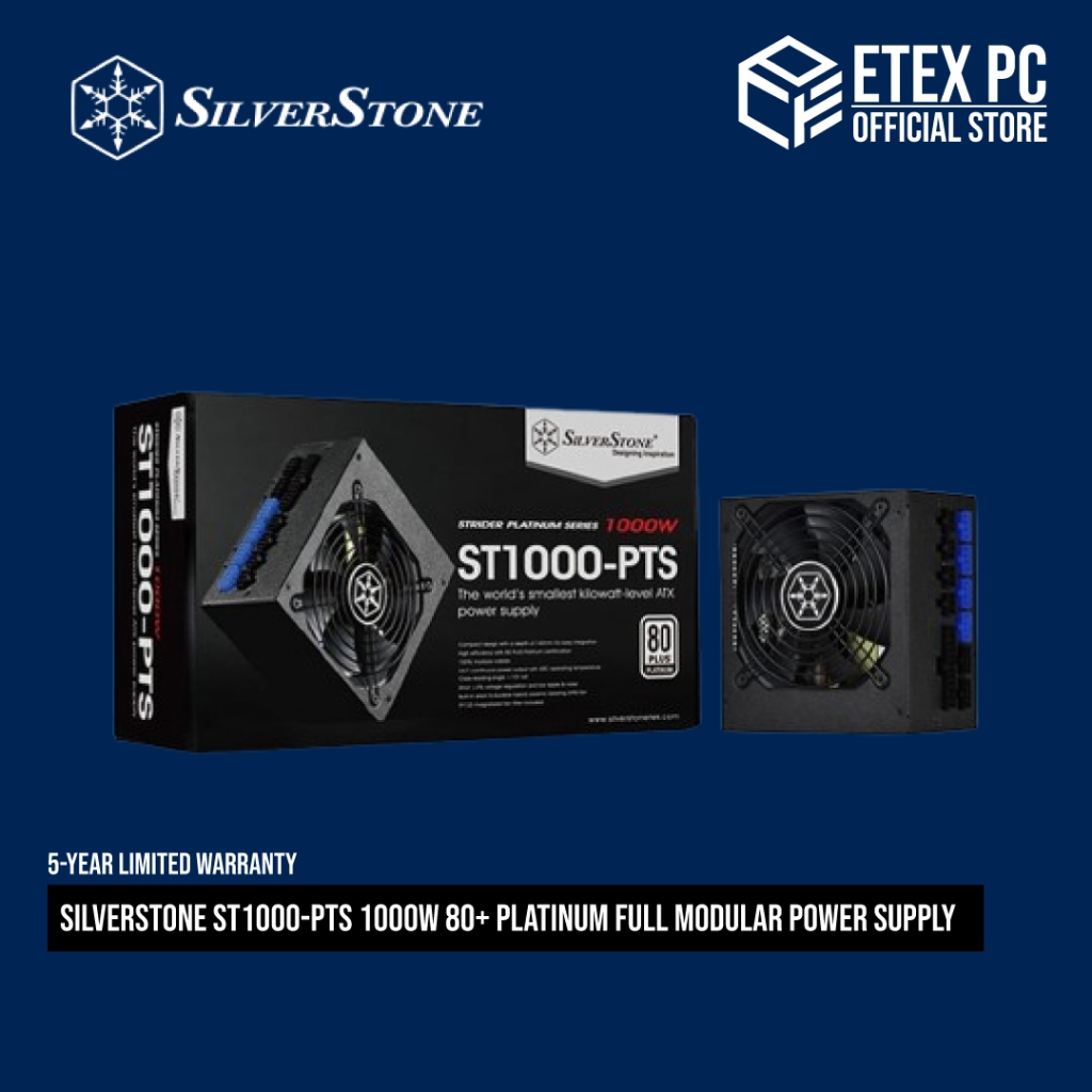 SilverStone ST1000-PTS 1000W 80+ Platinum Full Modular Power Supply # SST-ST1000-PTS | Shopee ...