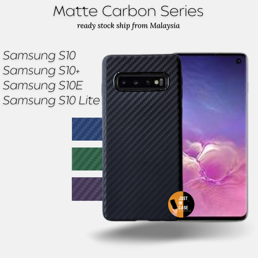 Samsung Galaxy S10 S10e S10 Lite S10+ Plus 4G 5G Matte Carbon Fiber ...