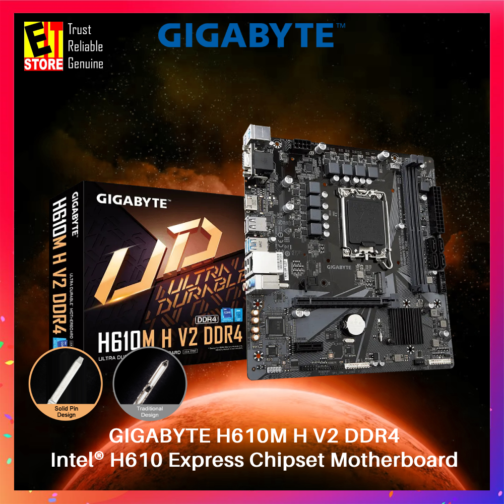 GIGABYTE H610M H v3 DDR4 WITH INTEL H610 EXPRESS CHIPSET MICRO ATX ...