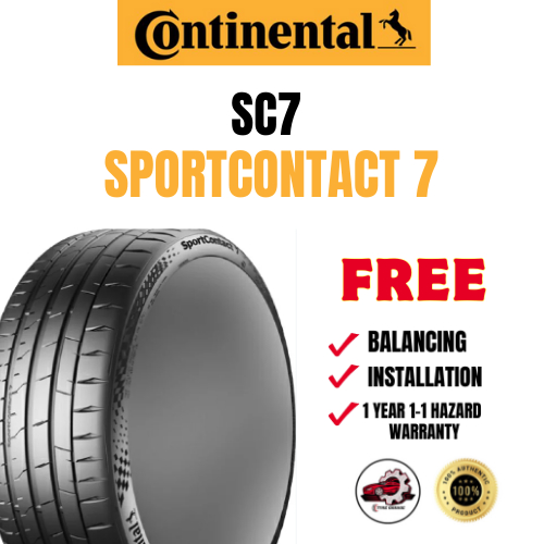 CONTINENTAL SPORT CONTACT 7 (CONTI SC7) | Shopee Malaysia