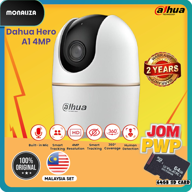 Dahua Hero A1 4MP Indoor Fixed-focal Wi-Fi Pan & Tilt Network Camera ...