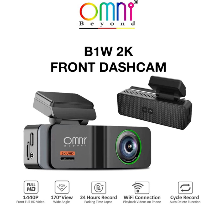 Omni Beyond B1W 2K Front Dashcam 1440P Car Recorder | Shopee Malaysia
