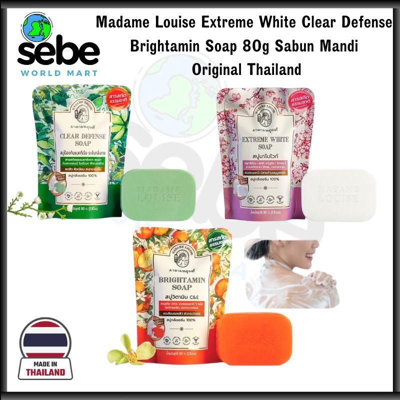 Madame Louise Extreme White Clear Defense Brightamin Soap 80g Sabun ...
