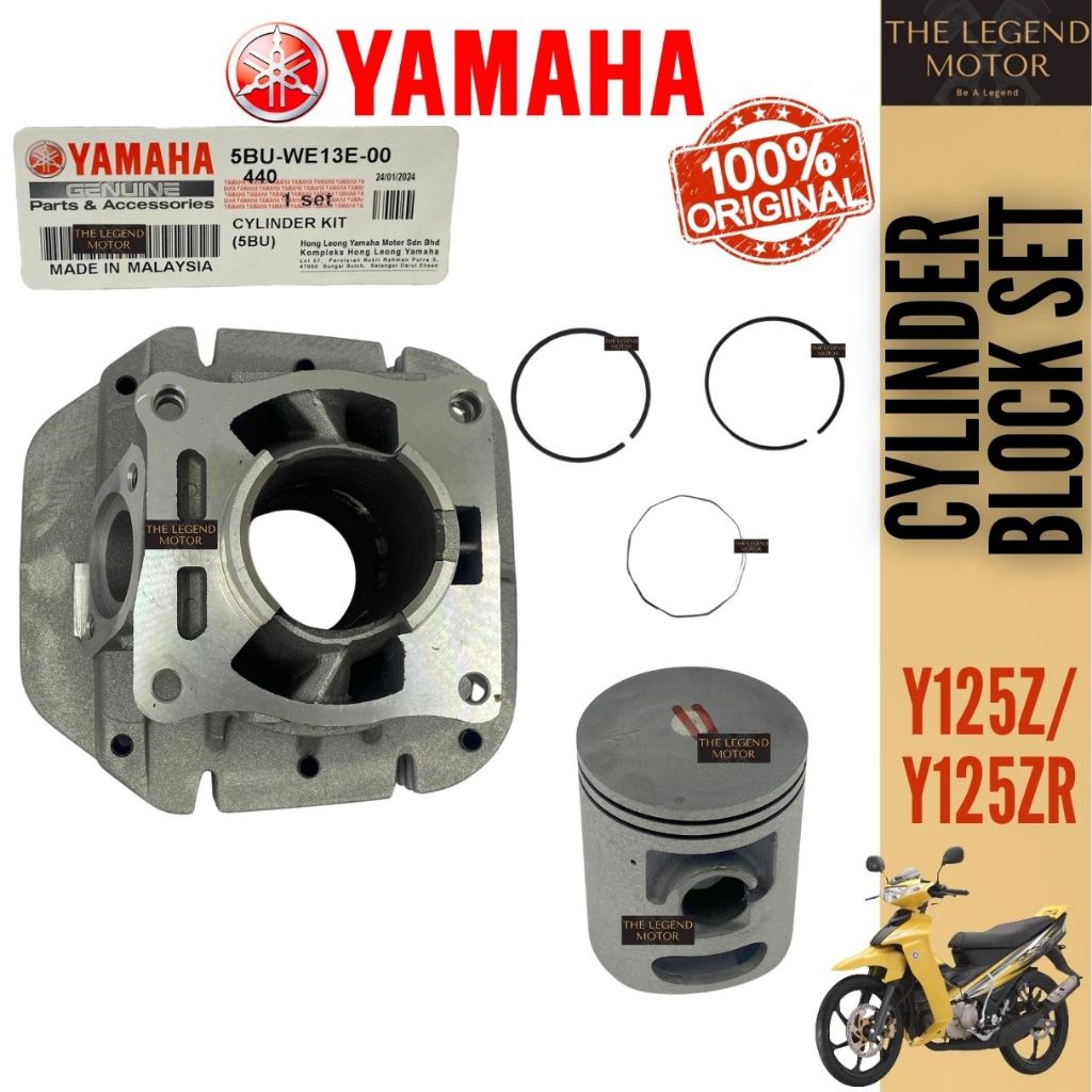 Y125Z Y125 Y125ZR Block Set Cylinder Piston Ring Head Blok Full Kit Complete Combo Ori 5BU-WE13E ...