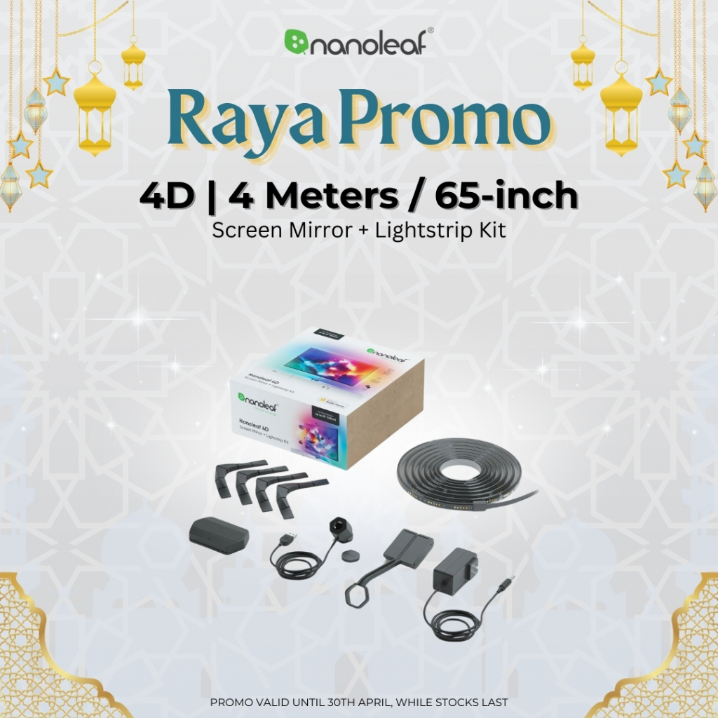 NANOLEAF 4D TV Screen Mirror + Light strip 4M/ 5.2M | RGB LED Effect Up ...