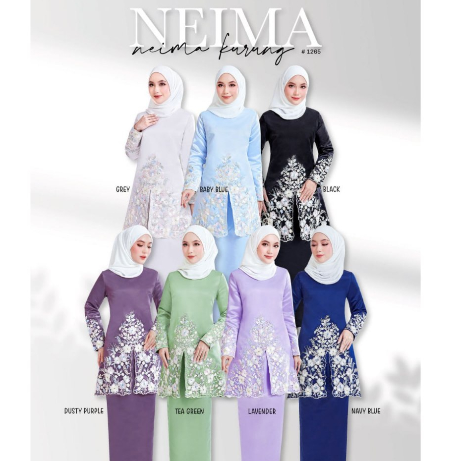 CHICCHOC NEIMA KURUNG MODEN PAHANG EXCLUSIVE LACE KAIN SUSUN BELAKANG ...