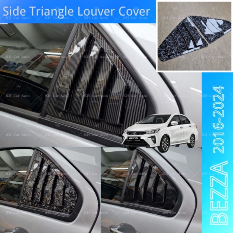 Perodua Bezza 2016-2024 Rear Side Window Triangle Louver Cover KH Car ...
