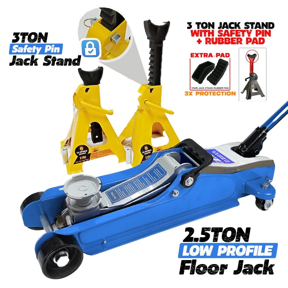 2.5 Ton Low Profile Hydraulic Floor Jack Kereta Heavy Duty Car Jack ...