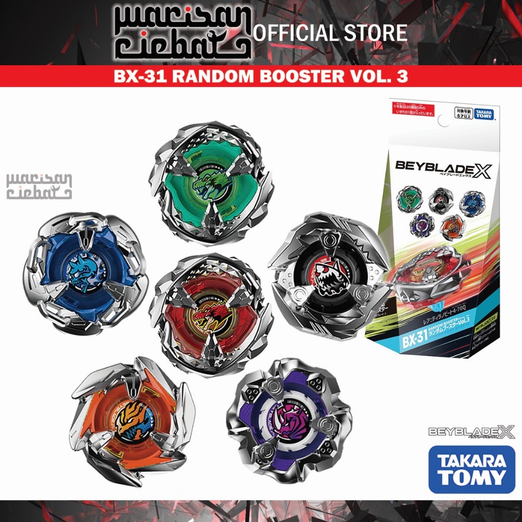 Takara Tomy Beyblade X BX-31 Random Booster Vol. 3 (Full Set 6/6) | Shopee Malaysia