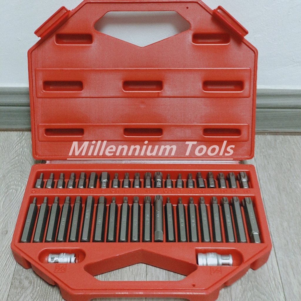SB TOOLS 42 Pcs Power Bit Set Hex Bit | Spline Bit | Torx Bit | Shopee ...