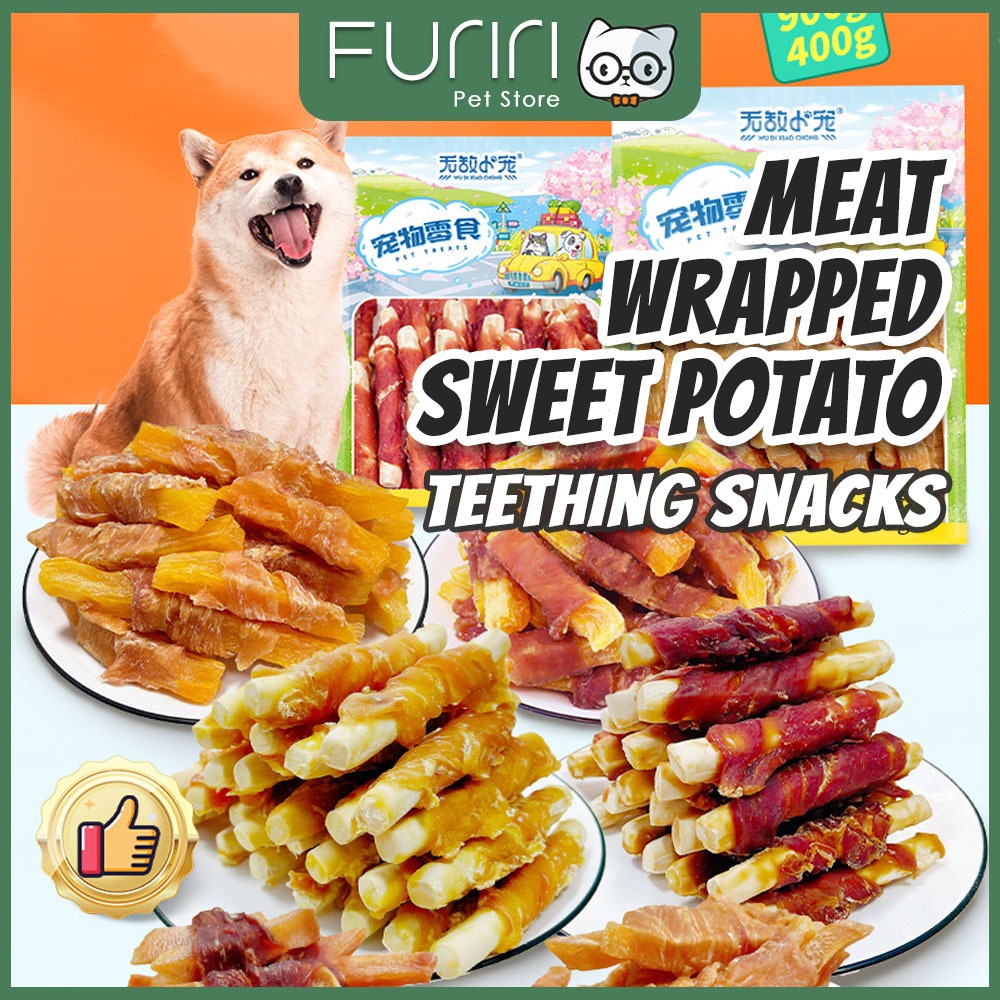 Furiri 400g Meat Wrapped Sweet Potato Teething Snack High Quality Snack ...