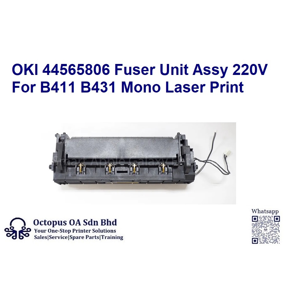 OKI 44565806 Fuser Unit Assy 220V For B411 B431 Mono Laser Print ...