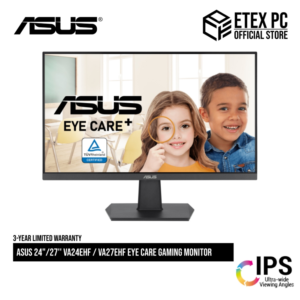 ASUS 24"/27'' VA24EHF / VA27EHF Eye Care Gaming Monitor - IPS / Full HD ...