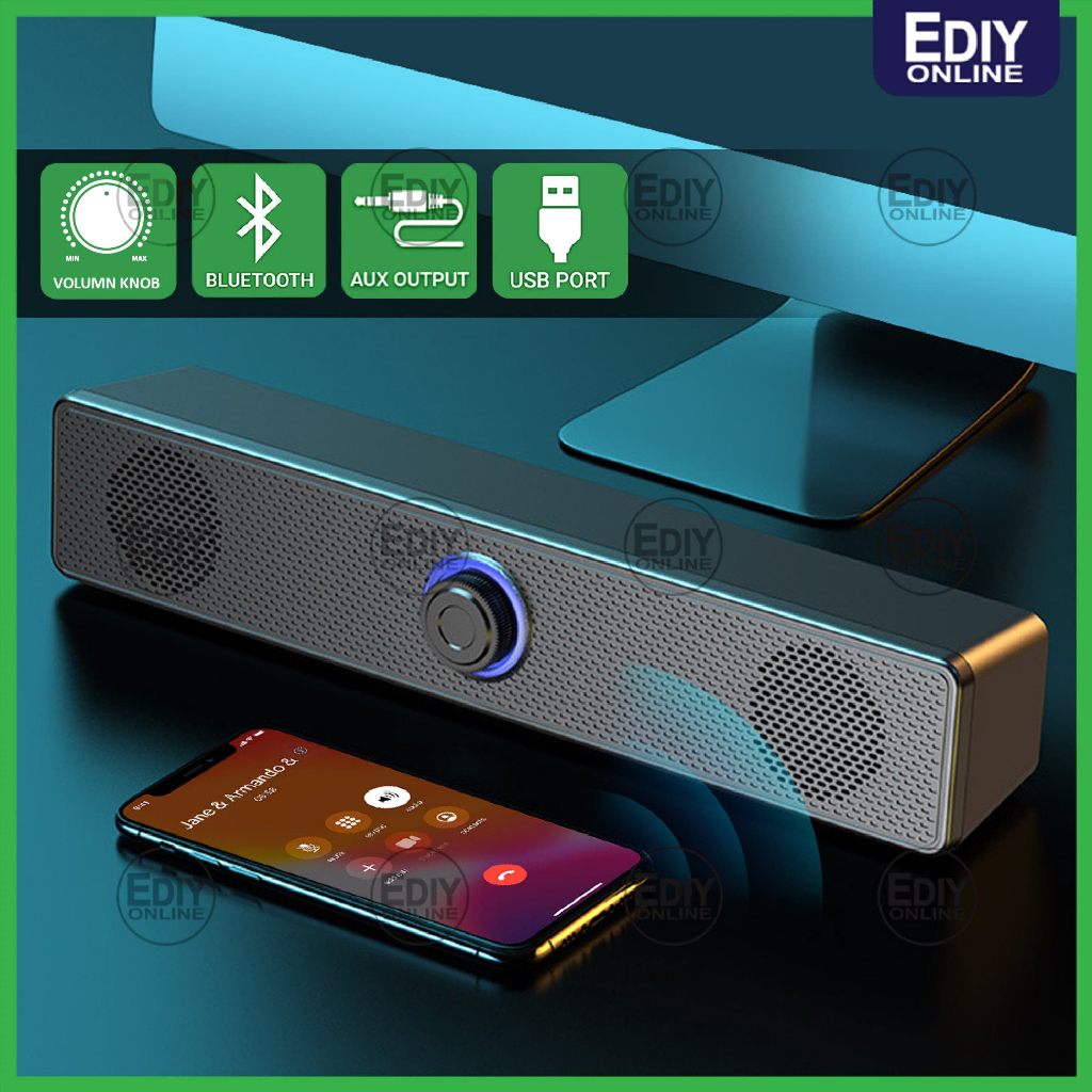 Multimedia Audio Speaker Soundbar Subwoofer Bluetooth MP3 Music Player ...
