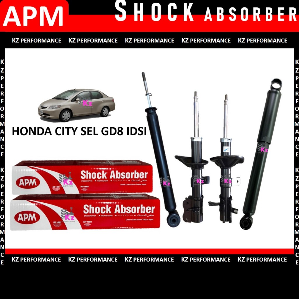 SET [100%] APM SHOCK ABSORBER FRONT ABSORBER / HONDA CITY SEL GD8 IDSI ...
