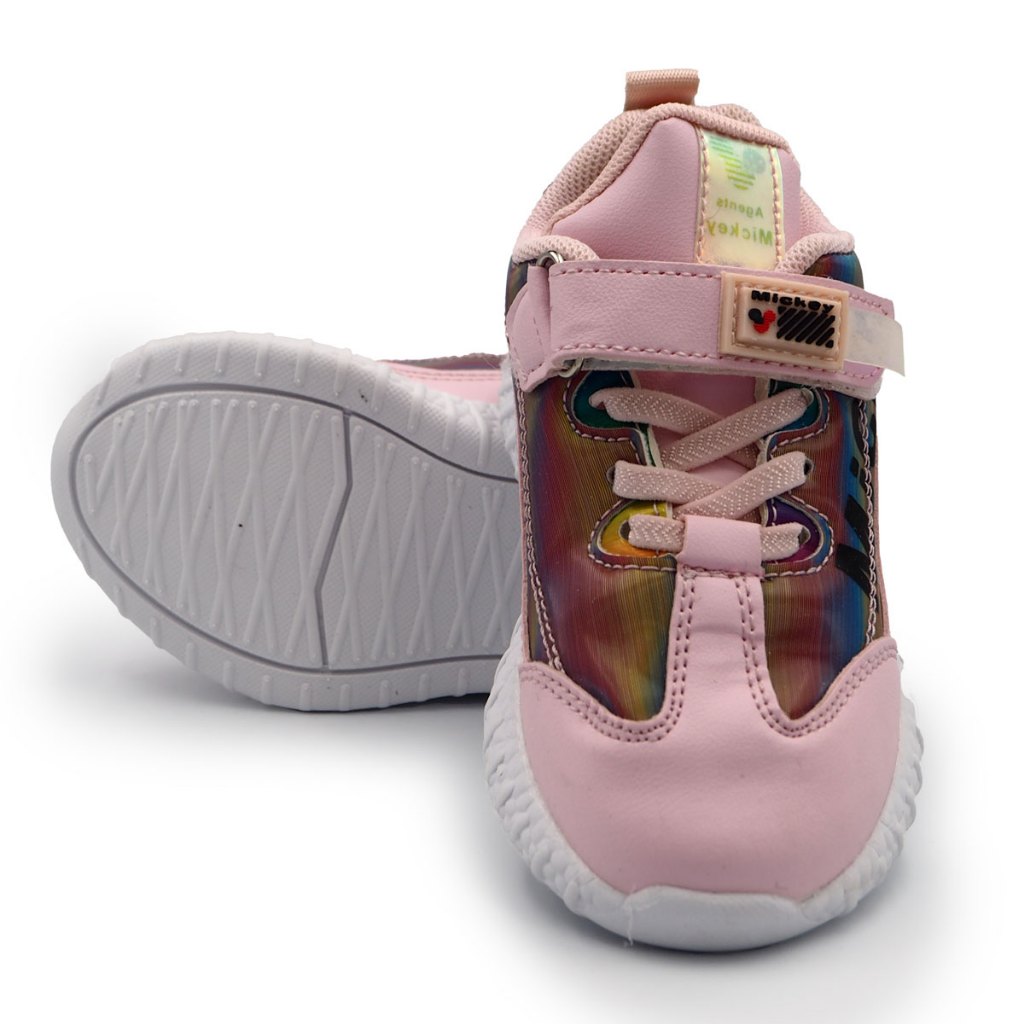 Girls Stylish School Shoes - Pink Color for Children Age 3 - 7 Years ...