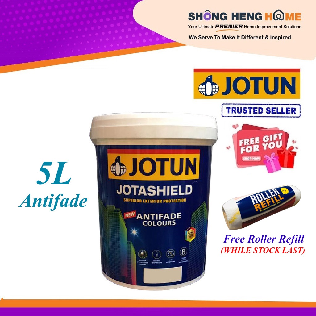 [FREE SHIPPING] 5L JOTUN Jotashield Antifade - Exterior (Color Option)- ANYCOLOR PM CODE EXCEPT ...