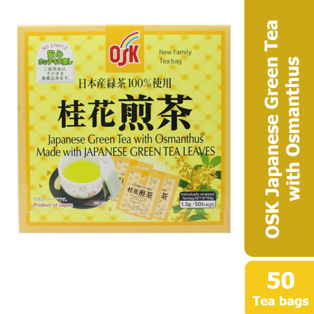 OSK Japanese Green Tea With Osmanthus 1.3gm x 50 Tea Bags | Shopee Malaysia