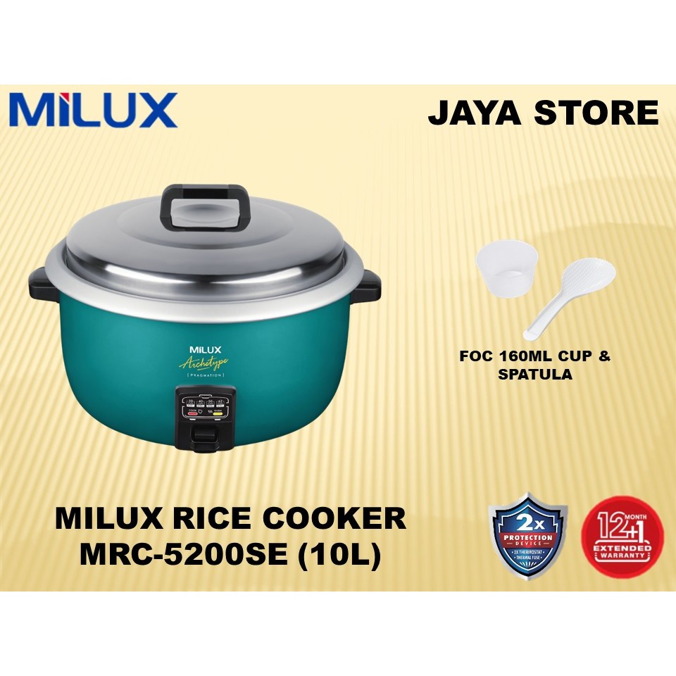 Milux 10L Commercial Large Electric Rice Cooker MRC-5200/SE (Boleh ...