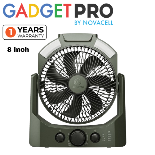 LEMOISTAR FT9C 10000mAh Camping Fan 8 inch LED Lantern Rechargeable ...