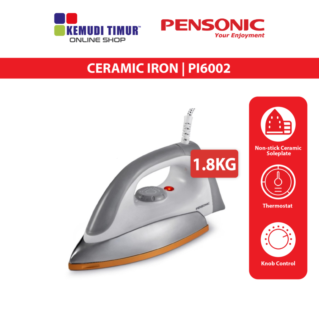 PENSONIC IRON 1.8KG CERAMIC WH | PI6002 | Shopee Malaysia