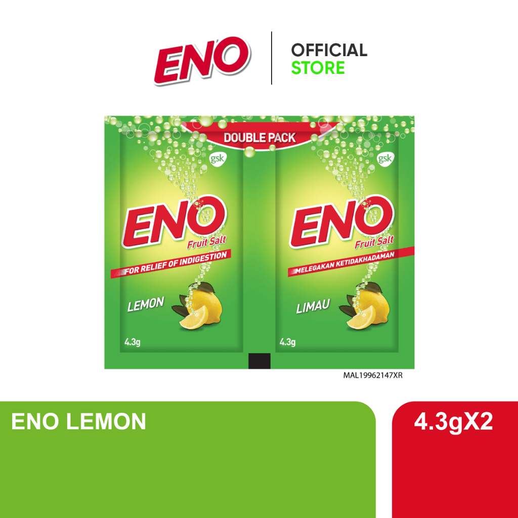 ENO Fruit Salt Lemon Sachet 4.3gm Double Pack | Shopee Malaysia