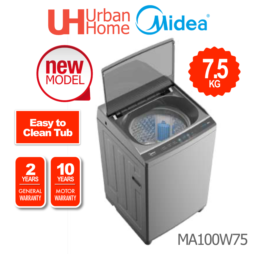Midea/Morgan Top Load Auto Washer Washing Machine Mesin Basuh (7.5kg ...