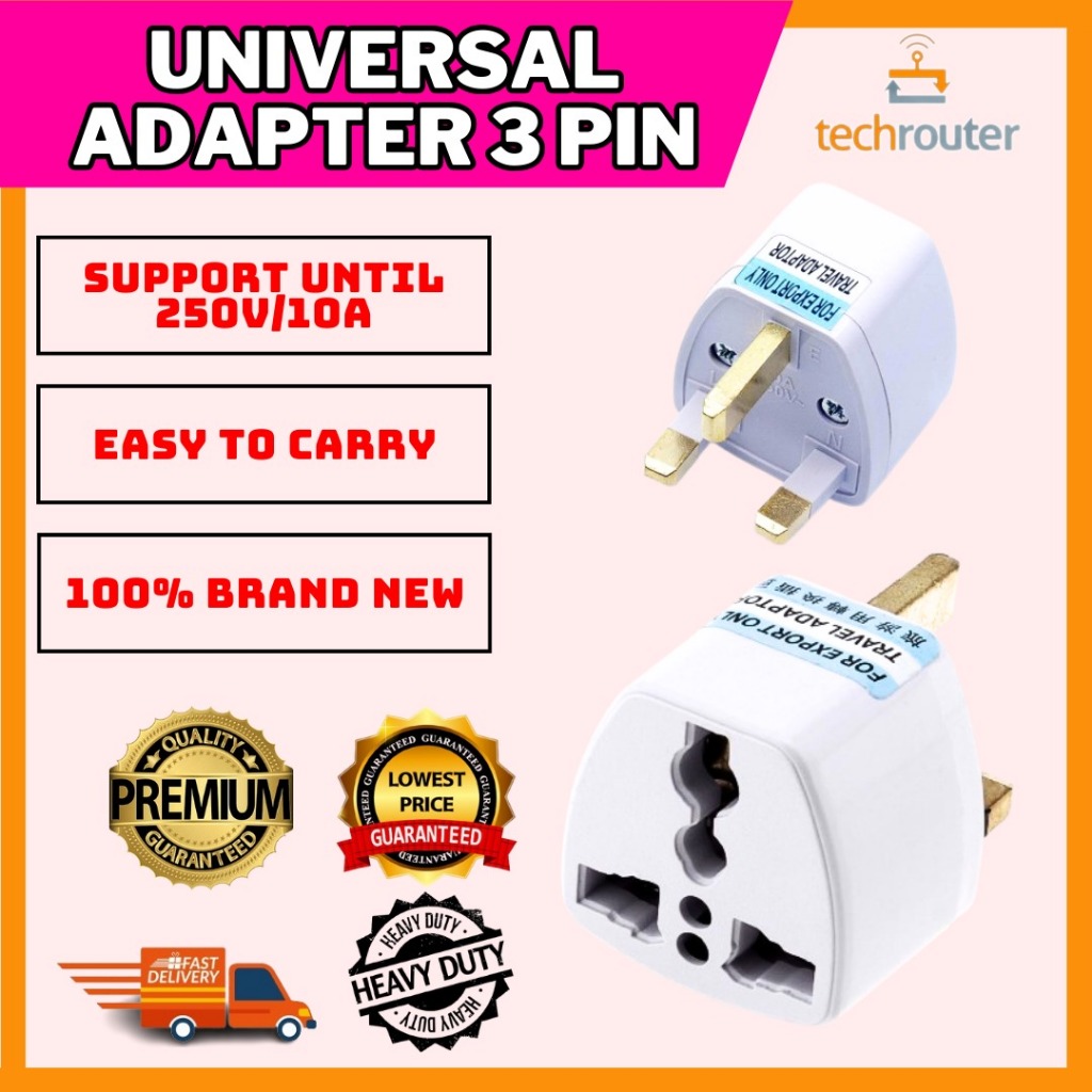 Plastic Safety Plug Key With Hole Socket 3 Pin Plug Universal Travel ...