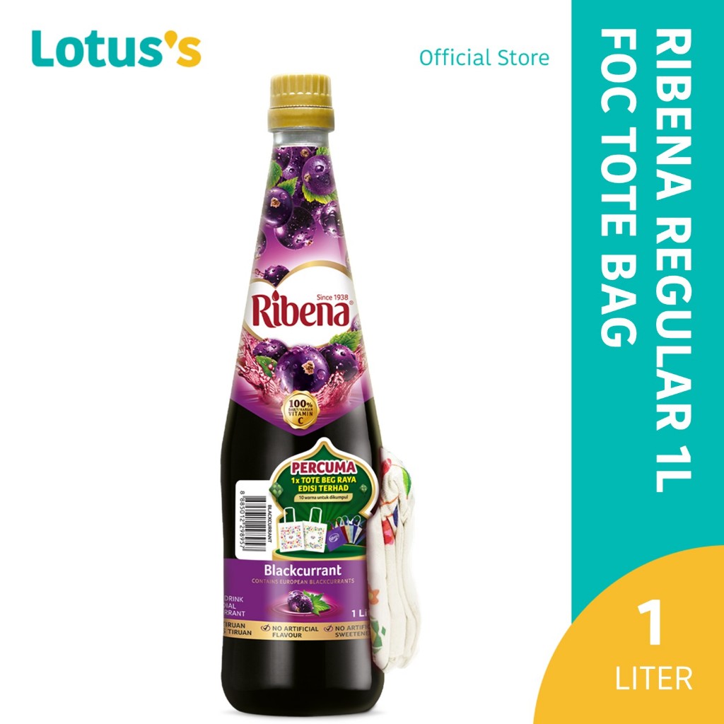 Ribena Regular 1L Foc Tote Bag | Shopee Malaysia