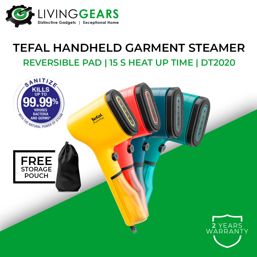 Tefal 2in1 Handheld Travel Garment Steamer with lint remover 1300W ...