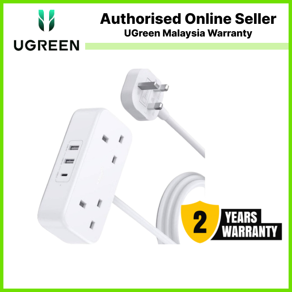 UGREEN DIGINEST POWER STRIP 2 AC OUTLETS + 30W 2A1C COMMERCIAL PACK ...