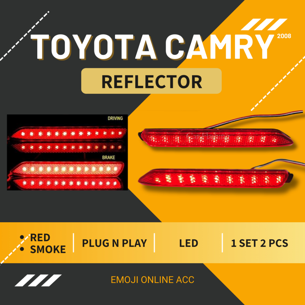 Toyota vellfire / alphard / wish / camry / innova rear bumper reflector ...