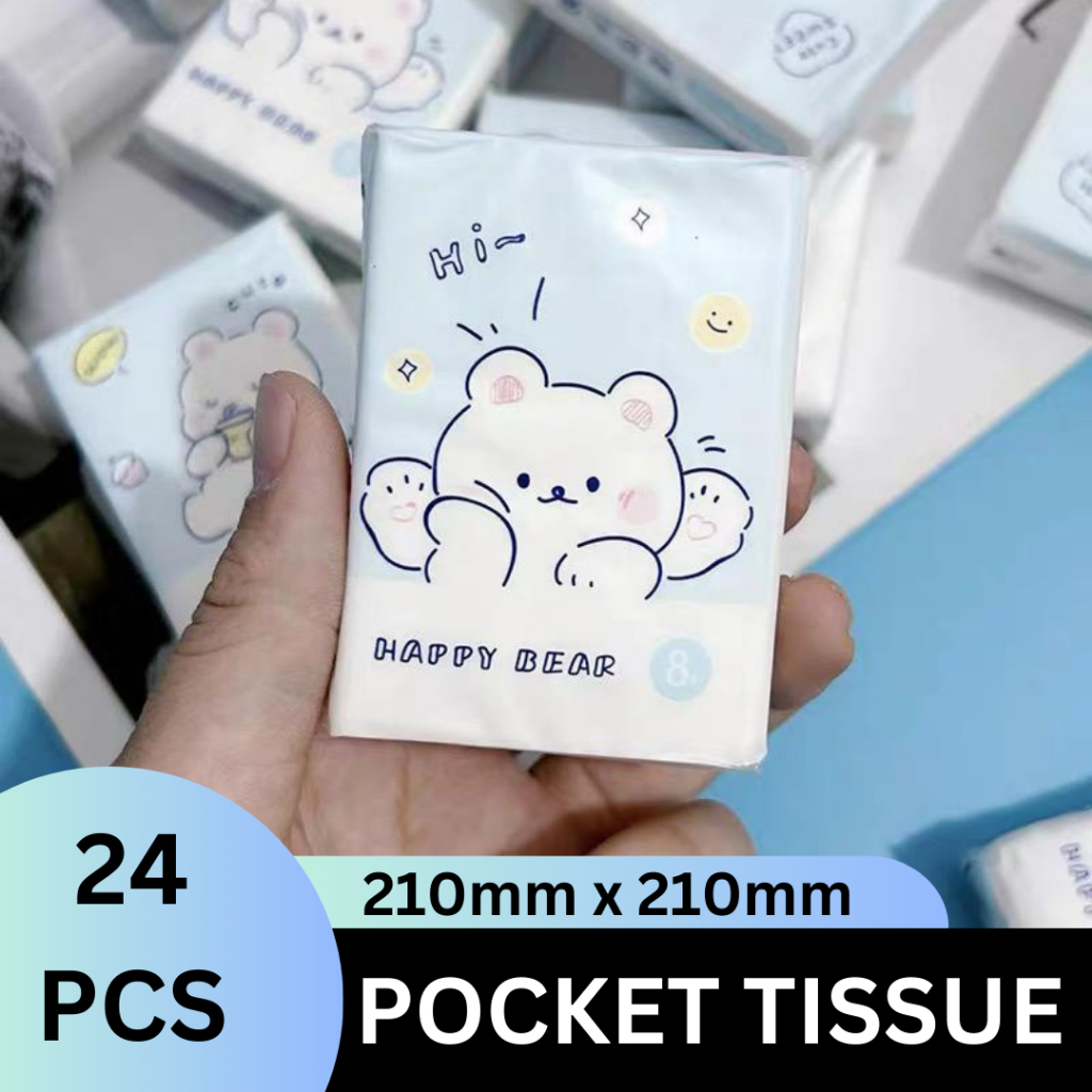 Cuttie Bear Bamboo Tissue Soft Facial Tissue Travel Tissue Car Tissue ...