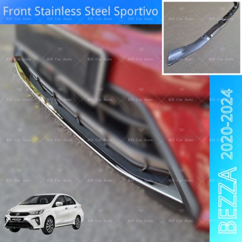 Perodua Bezza 2020-2024 Car Front Bumper Stainless Steel Sportivo KH ...