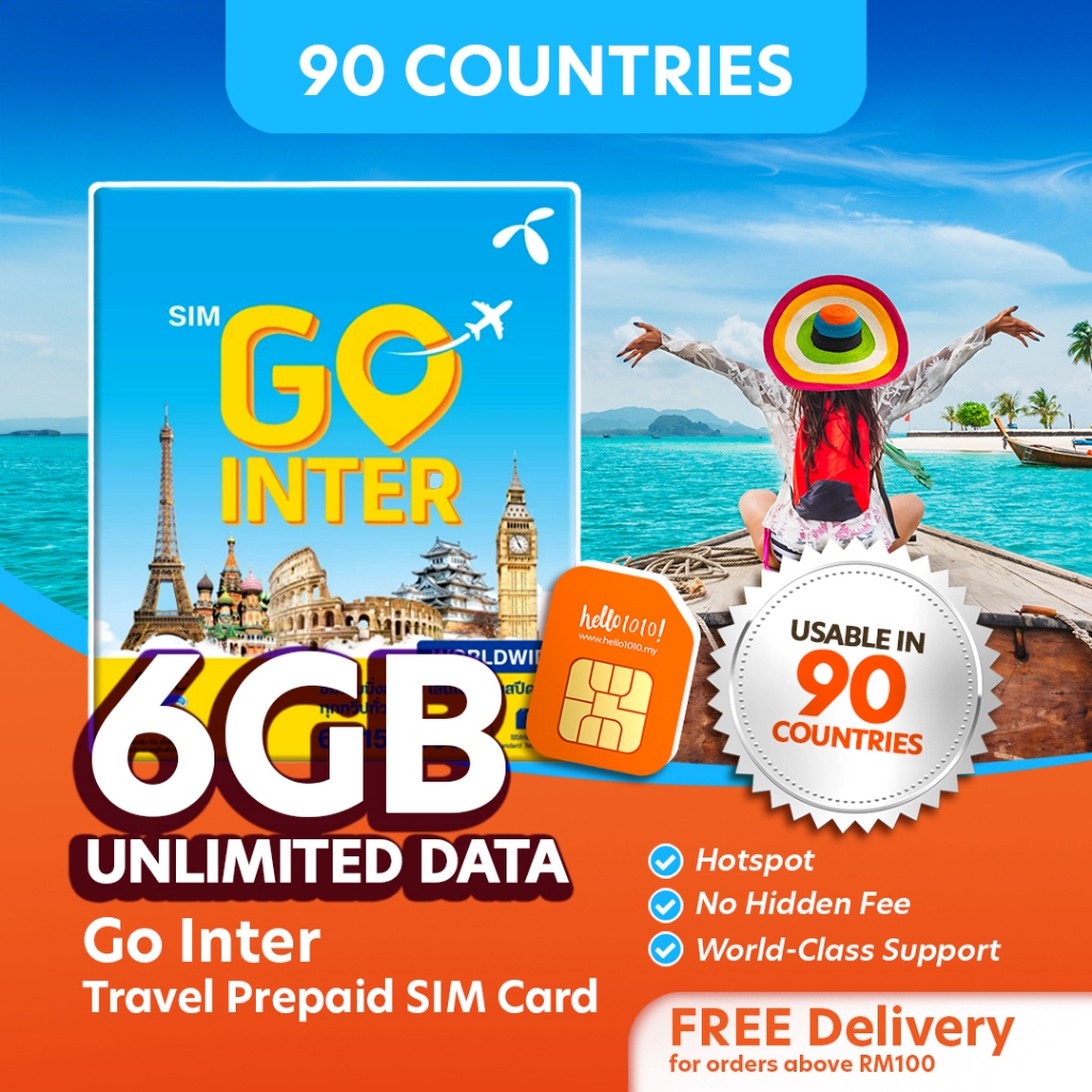 DTAC Go Inter Travel Prepaid Sim Card | Shopee Malaysia