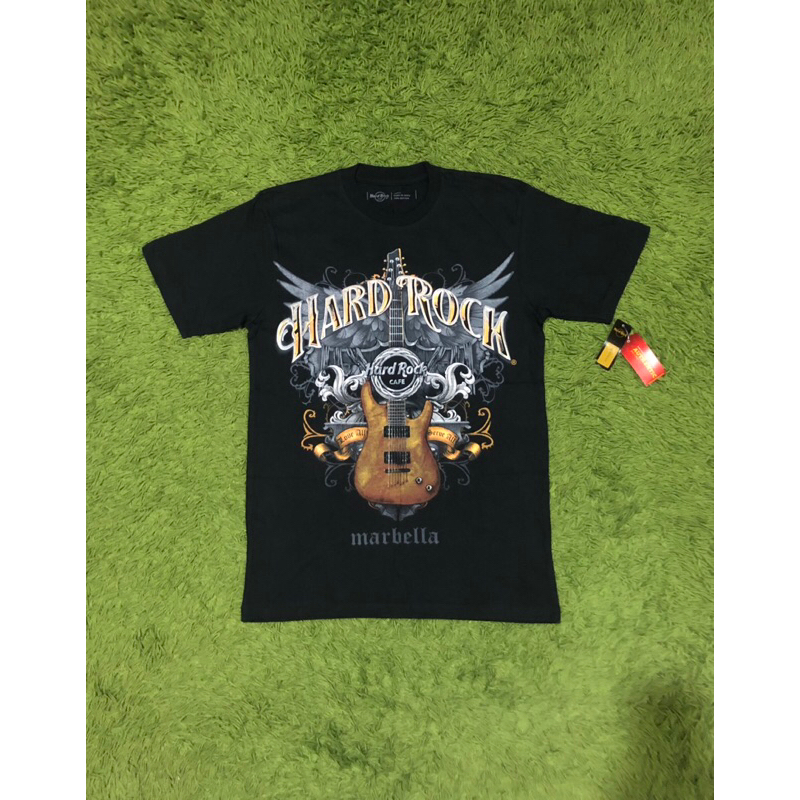 Hard Rock Cafe Marbella Textured Guitar T-Shirt | Shopee Malaysia