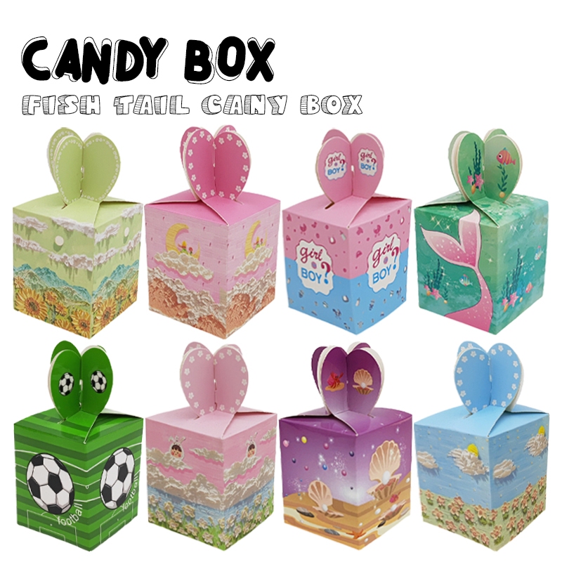 [PANDA] Fish Tail Candy Box Wedding Party Birthday Favor Goodies Gift ...