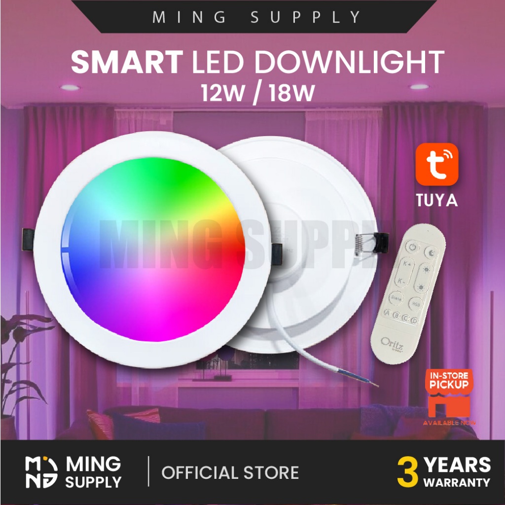 Smart LED Downlight 12W 18W AI Phone Remote Control Color Changing RGB ...