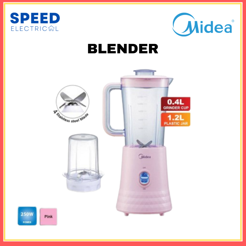 MIDEA BLENDER WITH GRINDER MBL-25PK 1.2L | Shopee Malaysia