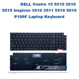 Dell inspiron 15 3510 3515 3520 3525 5510 5515 P106F laptop keyboard ...