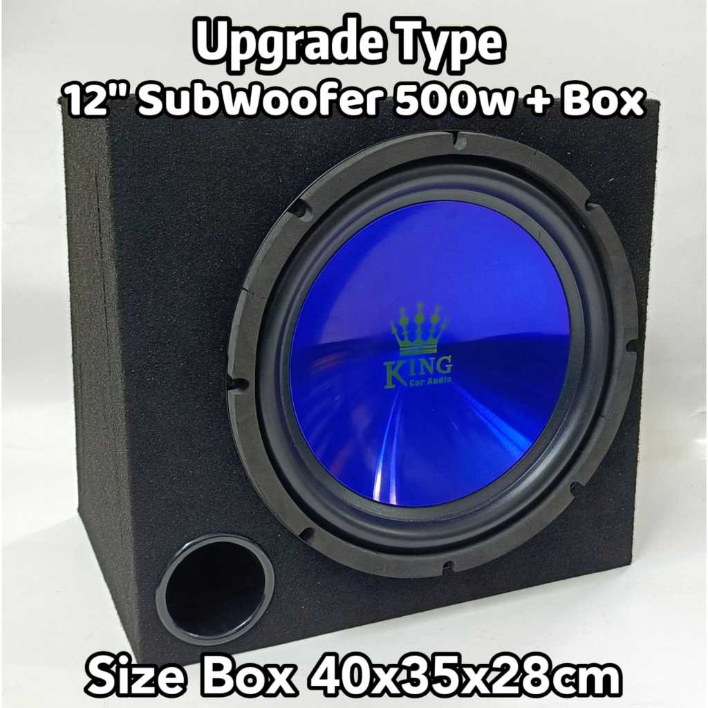 Upgrade Type KING Car Audio 500Watts High Power 12" inch SubWoofer with Box VOICE COIL ASV 38mm ...