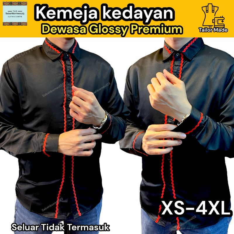 Kedayan / Kadayan Baju lengan panjang Sabahan/Sarawak Borneo kemeja ...