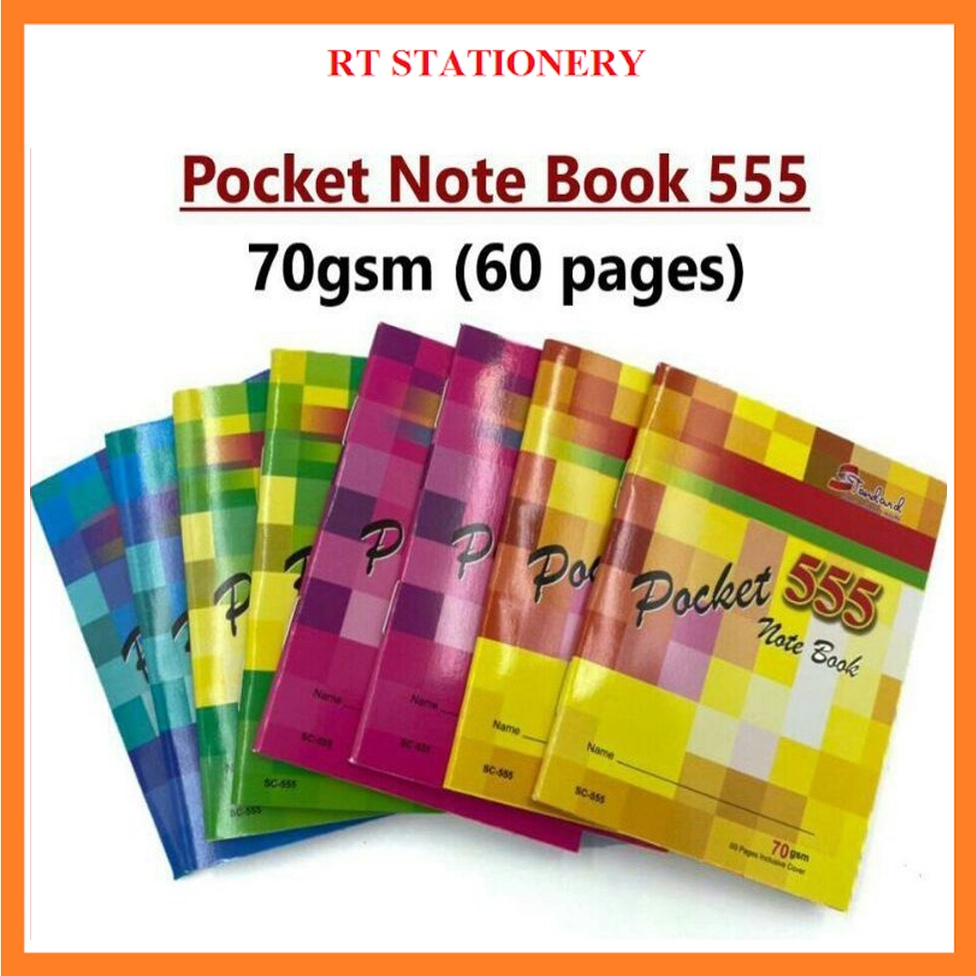 Note Book 555 / Note Book 888 Buku Kecil Notebook - 60 Page Buku 555 ...