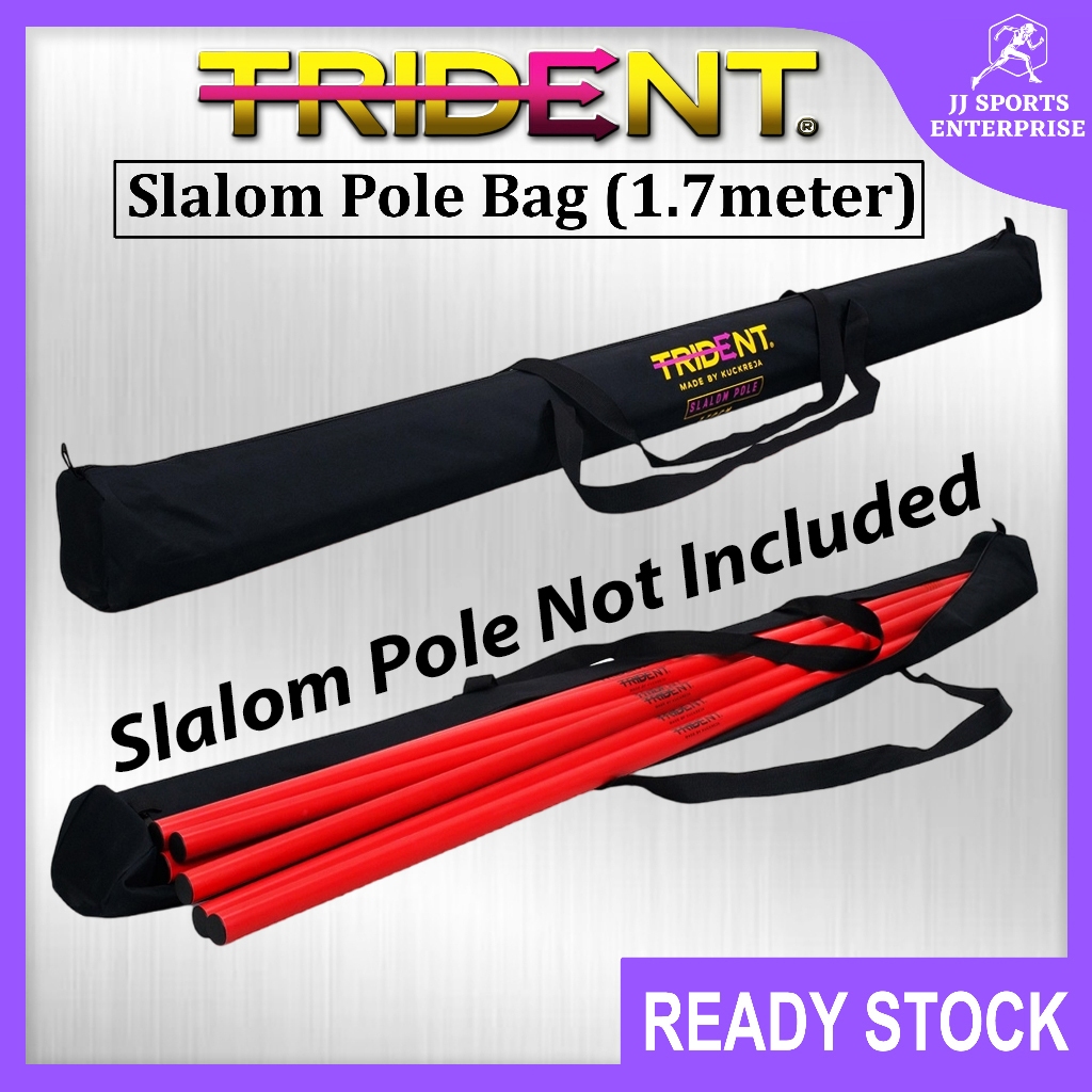 Trident 32mm Slalom Pole Bag (1.7m) Football Agility Training Pole ...