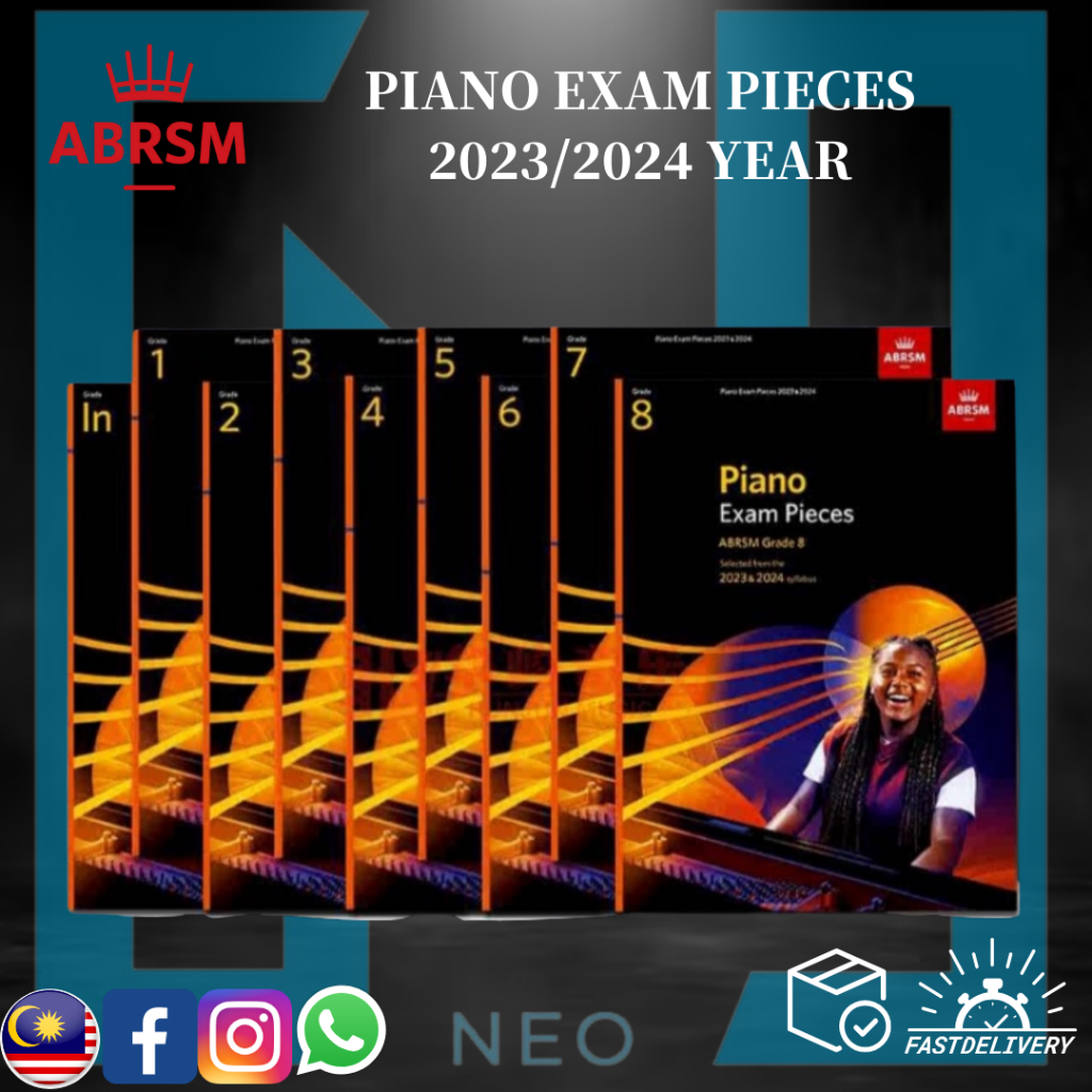 ☆ABRSM ☆PIANO EXAM PIECES GRADE 1 2 3 4 5 6 7 8 FROM 2023-2024 YEARS | Shopee Malaysia
