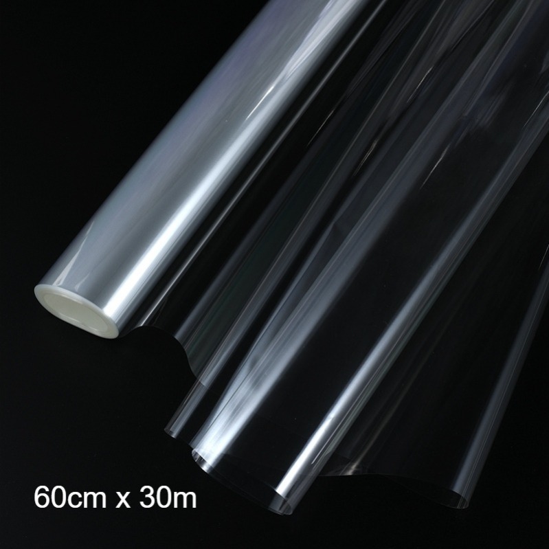 1 Roll Clear Cellophane Wrap Film Clear Wrapping Paper Gift Baskets ...