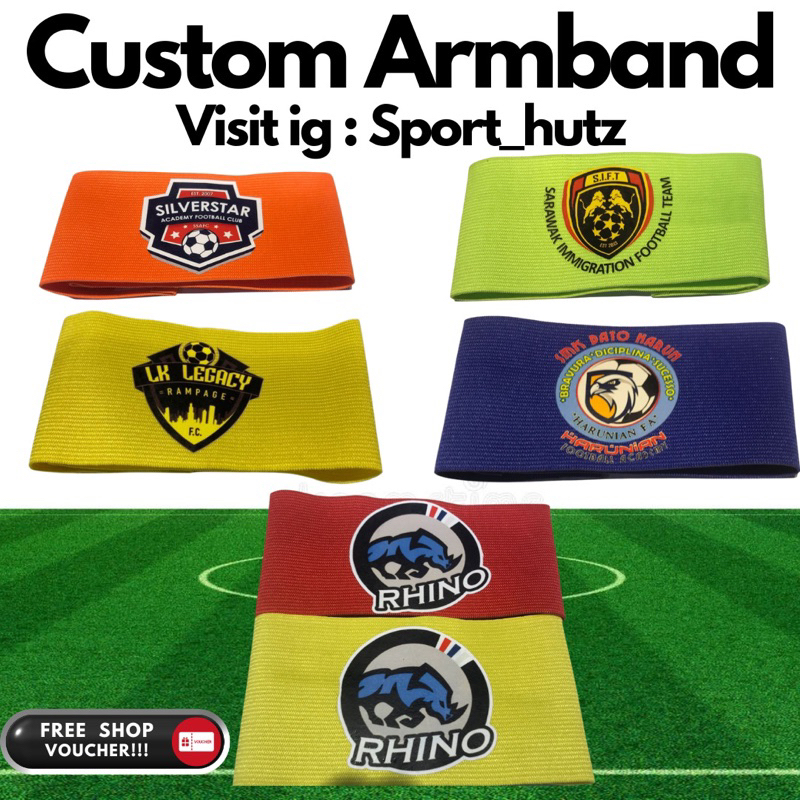 Custom Logo Armband Dewasa & Kanak-Kanak /Armband Bola sepak/Captain ...