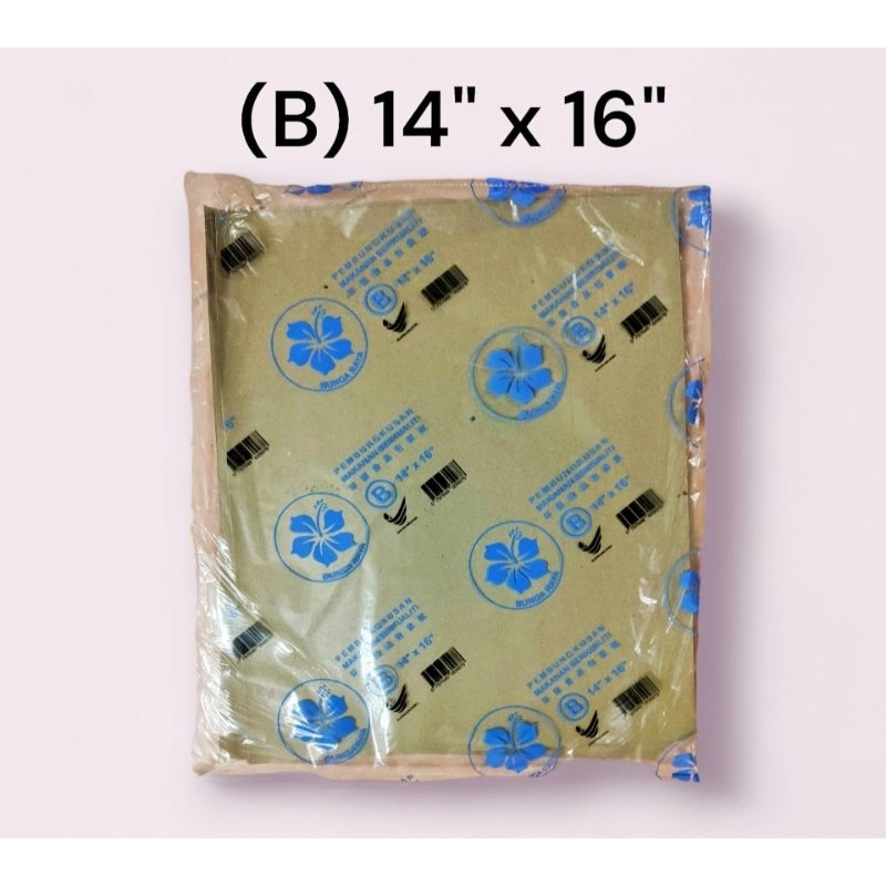 Paper / Kertas Bungkus Nasi / Cap Bunga Raya Size / B / C / D (100pcs ...